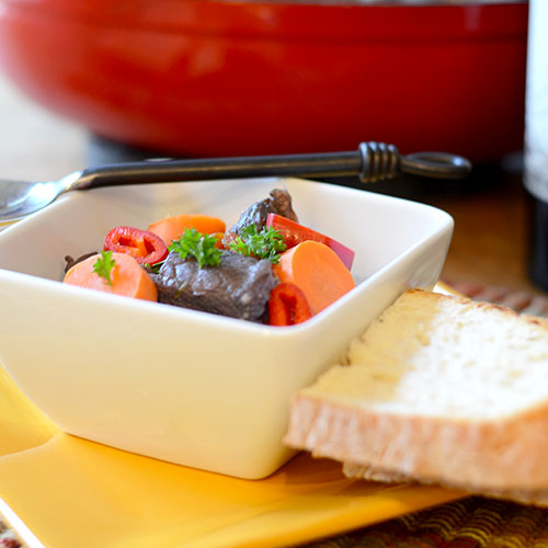 Rib-Eye Stew Featuring Alamos Malbec - Feed Your Soul Too
