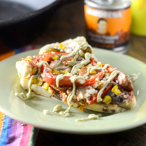 Mexican Chipotle Pizza - Feed Your Soul Too