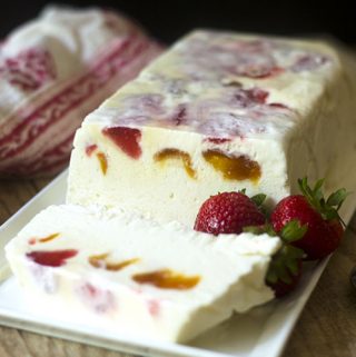 Apricot and Strawberry Semifreddo - Feed Your Soul Too