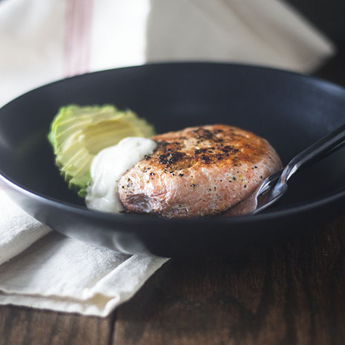 Poached Salmon Burger - Feed Your Soul Too