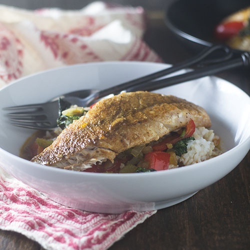 Thai Red Curry Red Snapper - Feed Your Soul Too