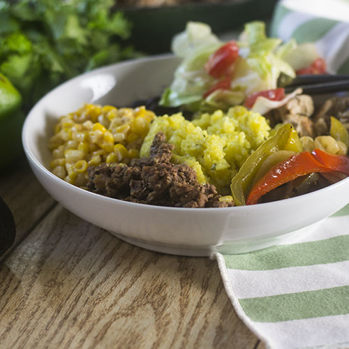 Deconstructed Chicken And Beef Tacos - Feed Your Soul Too