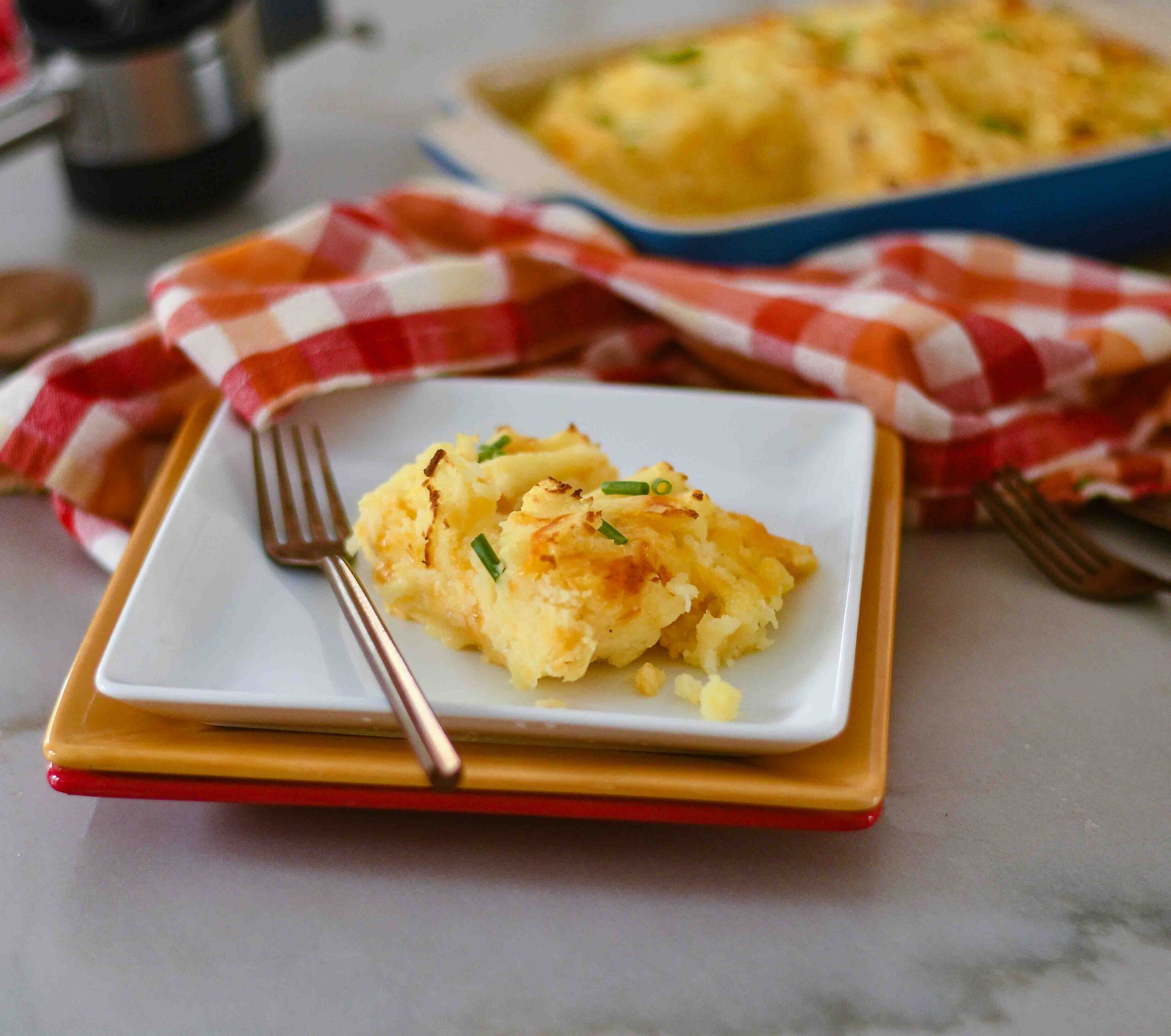 Easy Cheesy Mashed Potatoes - Feed Your Soul Too
